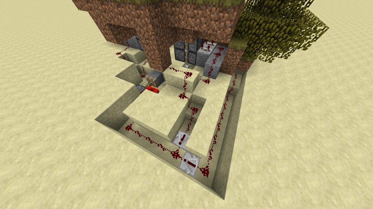 Hidden Piston-Door Minecraft Map