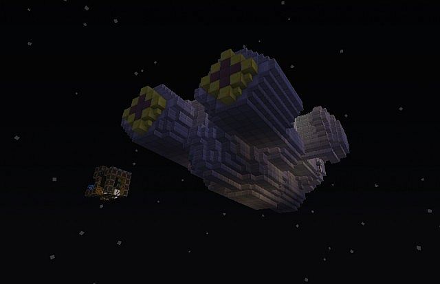 [Tekkit Classic] Working Spaceship Model - 'The Ironback' Minecraft Map