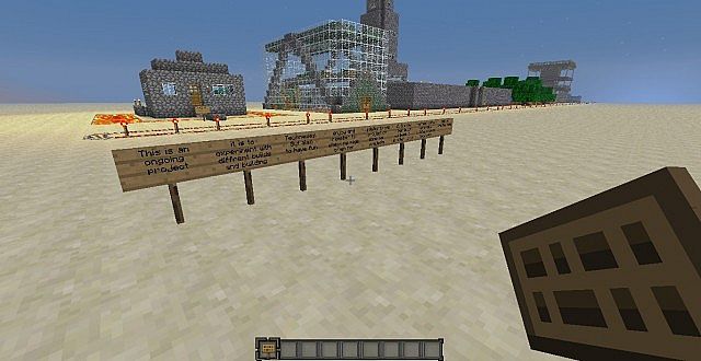 Ongoing Buildings Project Minecraft Map