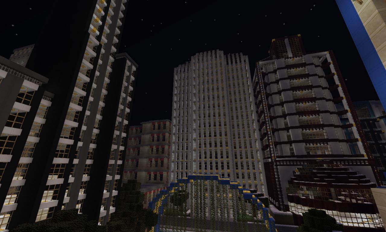Downtown project and skyscrapers Minecraft Map