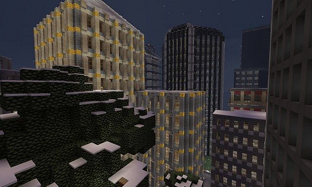 Downtown project and skyscrapers Minecraft Map