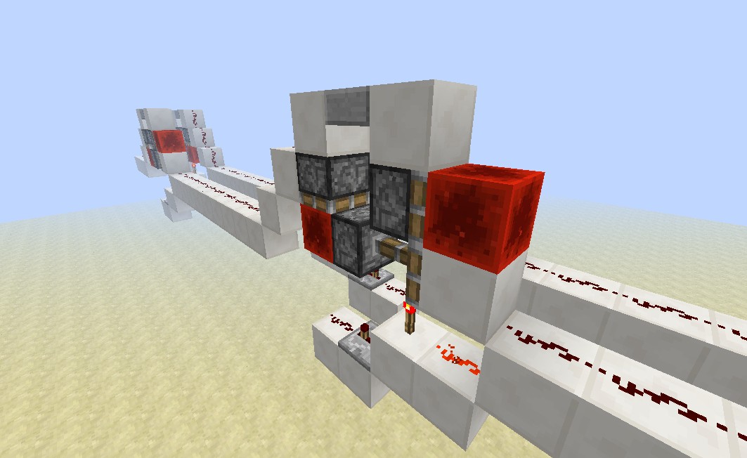 One wide instant Wire/Repeater [Tutorial] Minecraft Map