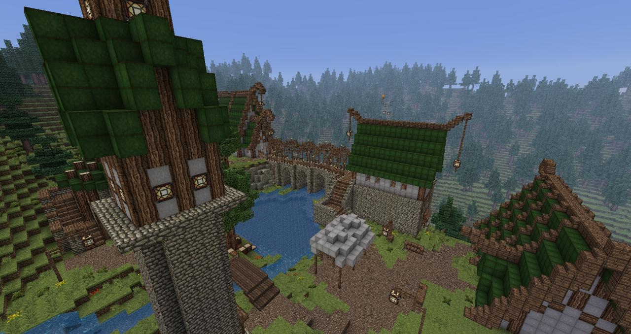 Elven Village Minecraft Map