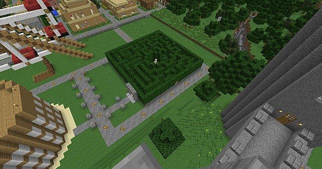 Hedge Maze Minecraft Map