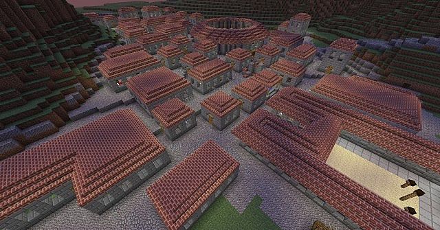 Greek Acropolis Surrounded By City (WiP) Minecraft Map
