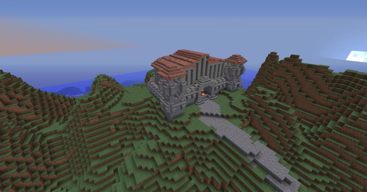 Greek Acropolis Surrounded By City (WiP) Minecraft Map