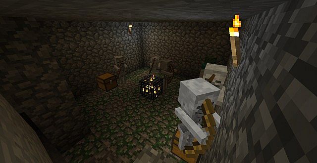 Great Seed, with !!SKELETON SPAWNER!! Minecraft Map