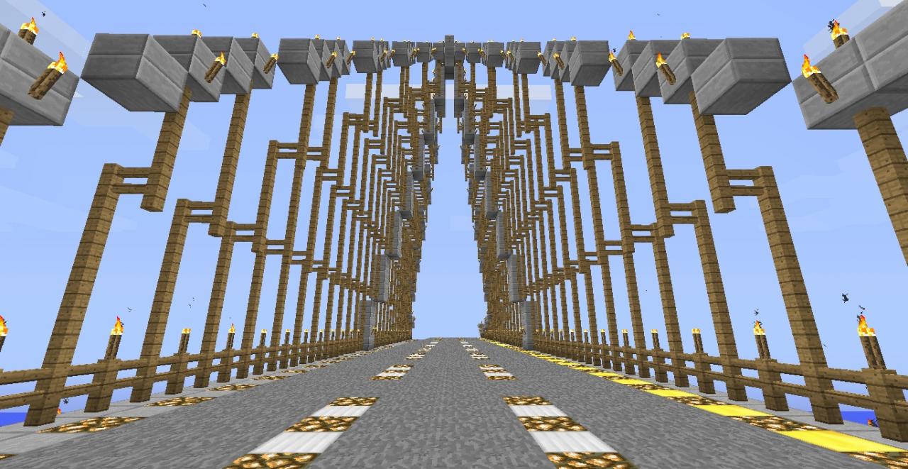 Multi Suspension Bridge Minecraft Map