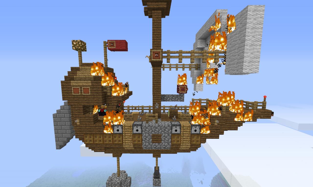 'Skyship Mini Battle' Minecraft Map