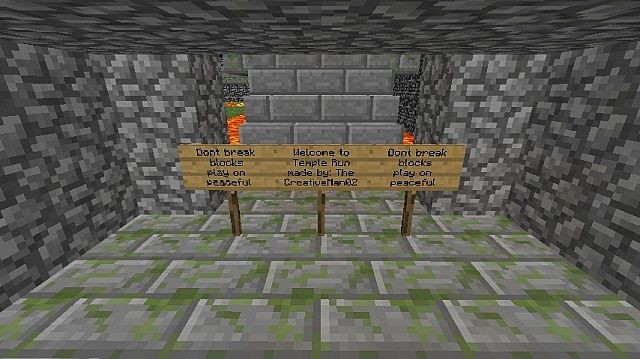 Temple Run By:CreativeMan02 Minecraft Map