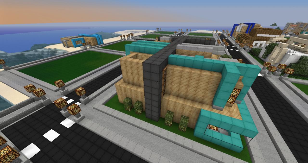 Cyan Stream (Modern Build) Minecraft Map