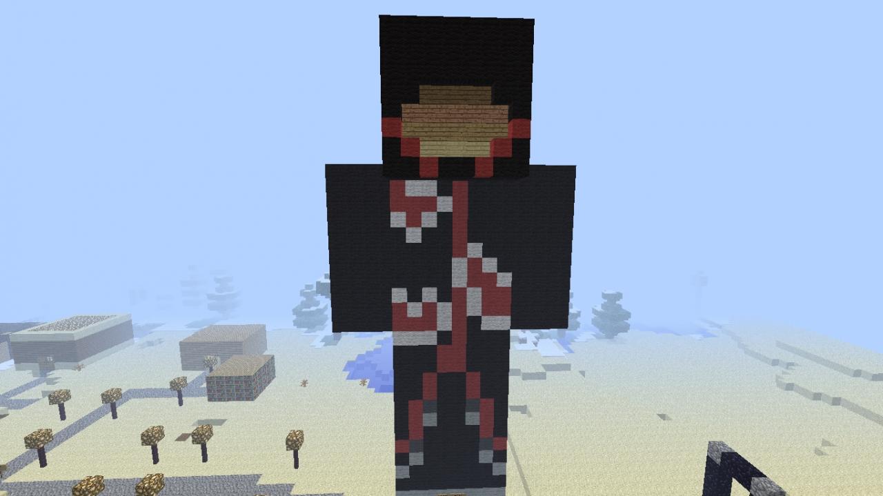 Akatsuki Statue and Kanji Symbol Minecraft Map