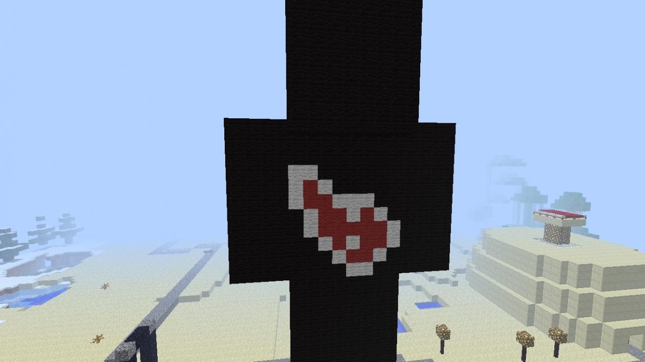 Akatsuki Statue and Kanji Symbol Minecraft Map