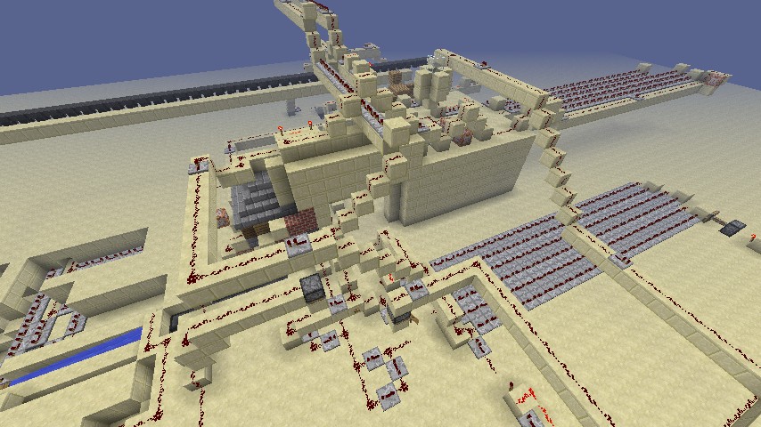 [1.5] Fully automatic zombie farm Minecraft Map