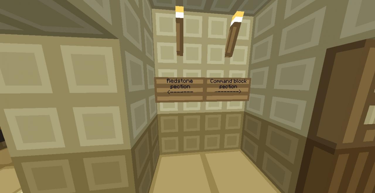 Redstone and Command Block Tutorial World Minecraft Map