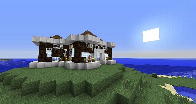 =(Modern House With Recording Studio)= Minecraft Map