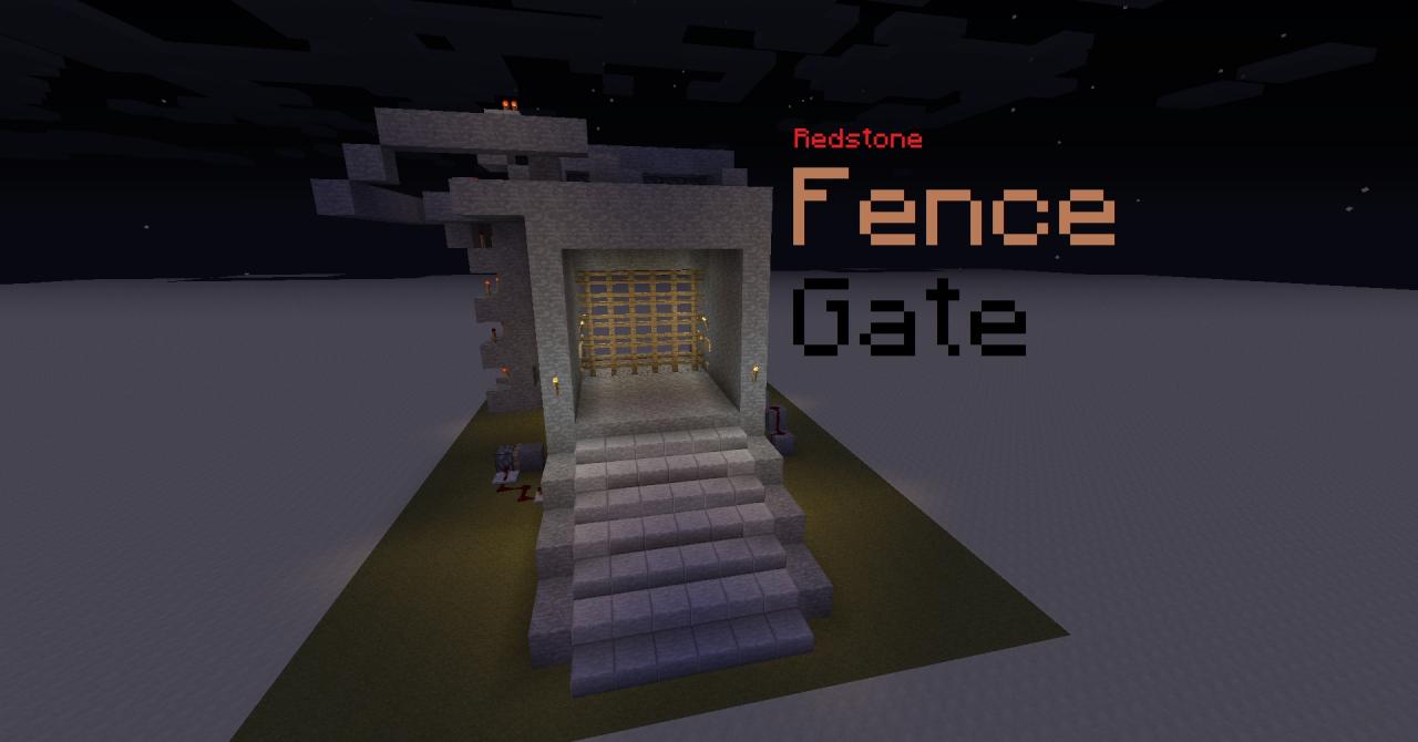Redstone Fence Gate Minecraft Map