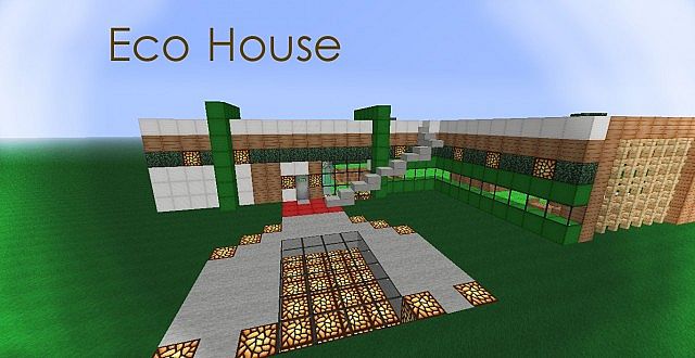 Eco House - Modern Home Minecraft Map