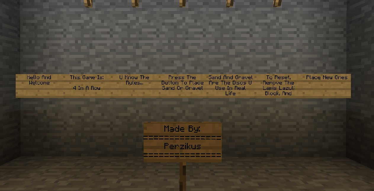 4 In A Row Minecraft Map