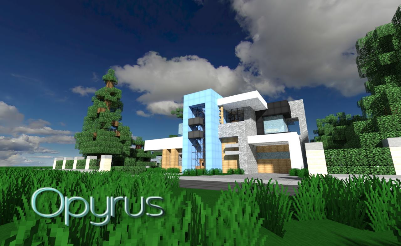 [Modern] - OPYRUS - Modern Eco Home (120 subs special ) Minecraft Map