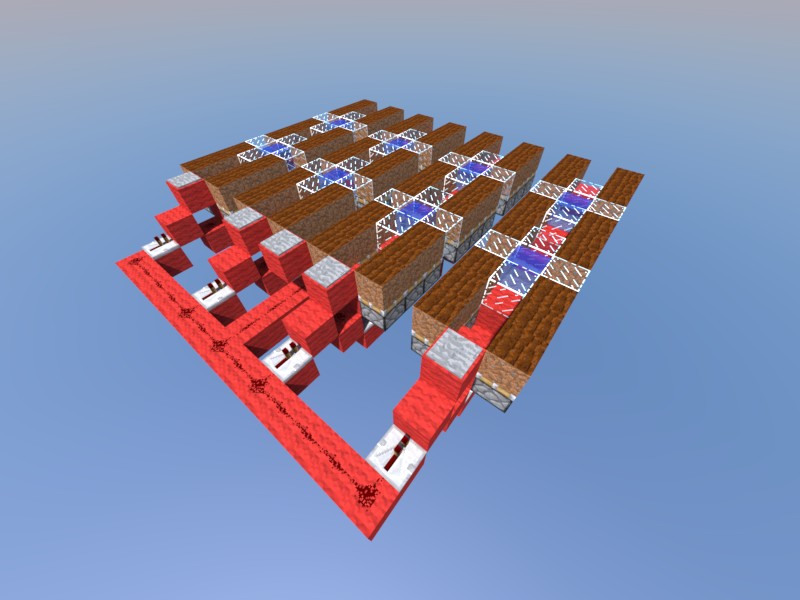 Tileable Floor Piston Farms Minecraft Map