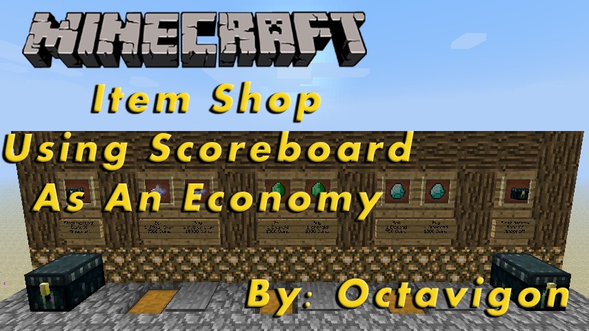 Item Shop Using The Scoreboard For A Economy Minecraft Map