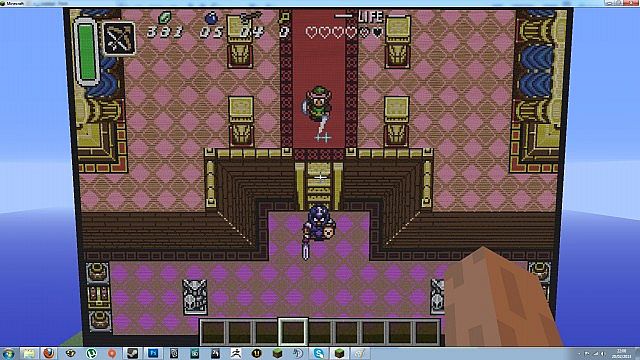 Zelda in game Minecraft Map