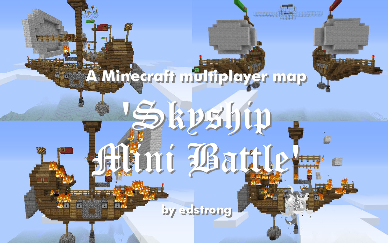 'Skyship Mini Battle' Minecraft Map