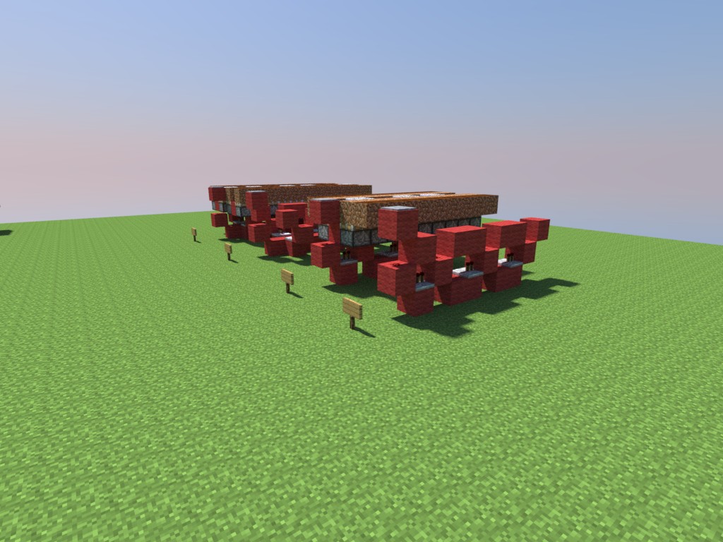 Tileable Floor Piston Farms Minecraft Map