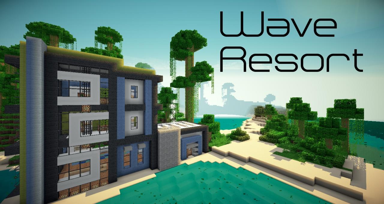 Wave Resort - A Modern Build Minecraft Map