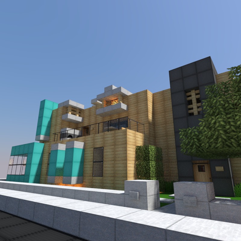 Cyan Stream (Modern Build) Minecraft Map