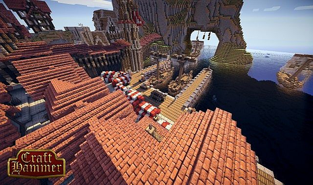 Duncrest, the capital of Redania Minecraft Map