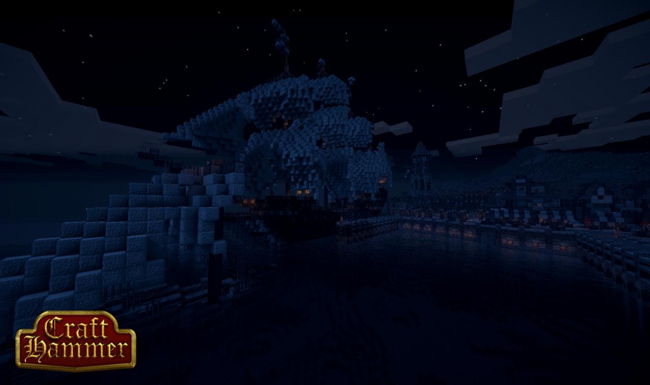 Duncrest, the capital of Redania Minecraft Map