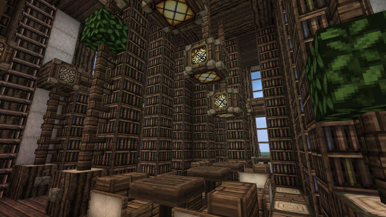 Library Minecraft Map