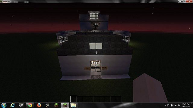 My first small resort Minecraft Map