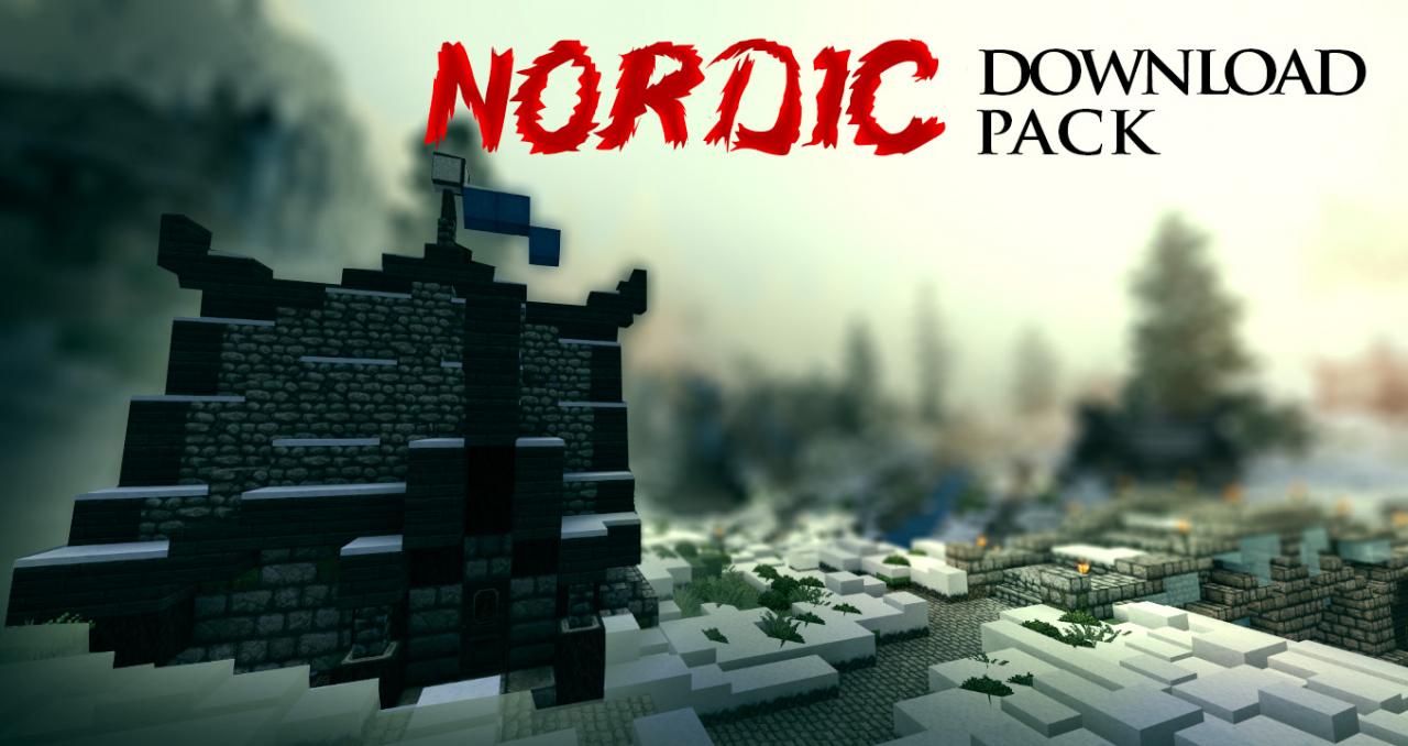 'Some Nordic Buildings' Plain Schematic Pack for Servers! Minecraft Map