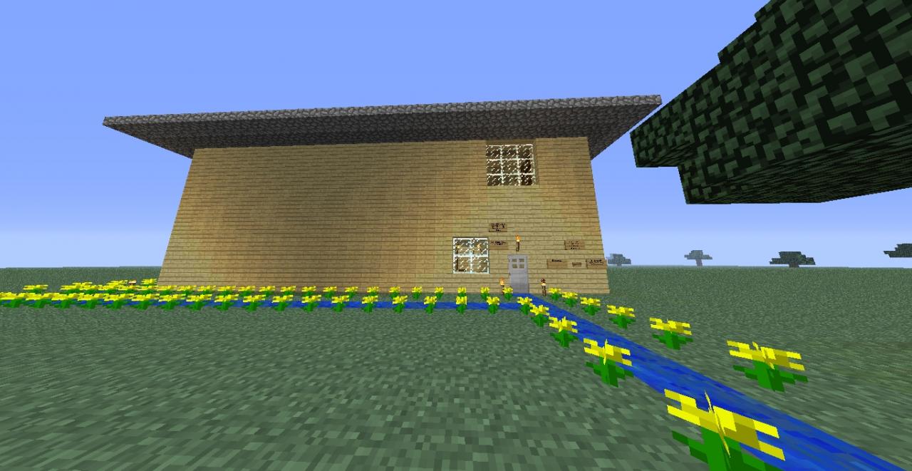 Modern-ish house. Minecraft Map