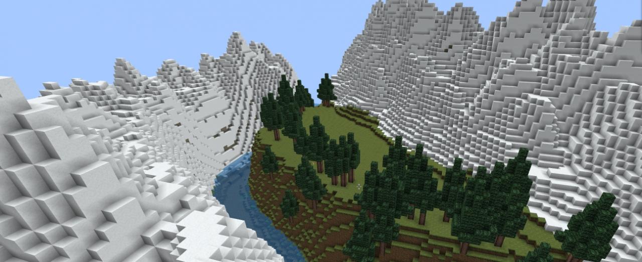 Snowy Mountains Minecraft Map