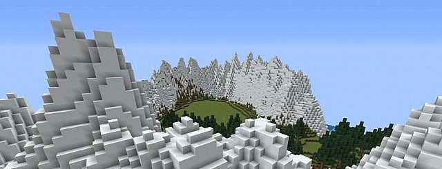 Snowy Mountains Minecraft Map
