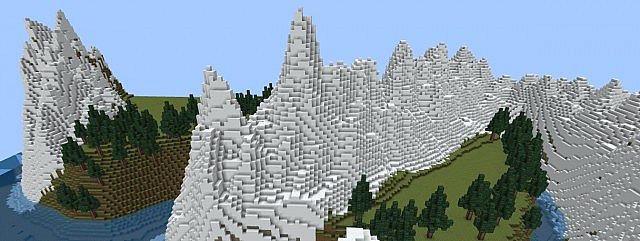 Snowy Mountains Minecraft Map