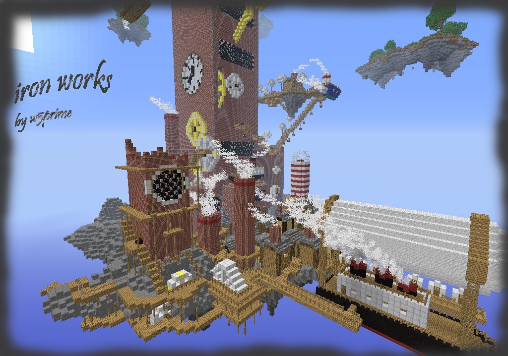 iron works now with world save of the progress so far Minecraft Map