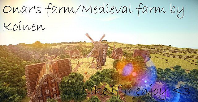 Onar's farm/Medieval farm Minecraft Map
