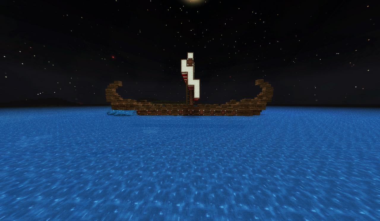 Viking Long Boat Minecraft Map