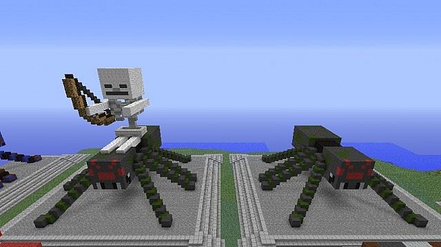Mob Statues - all mobs as of 1.4.7, includes enderdragon! Minecraft Map