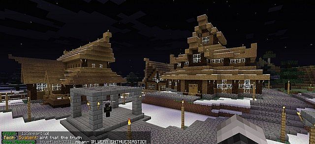 Viking Style Town Minecraft Map