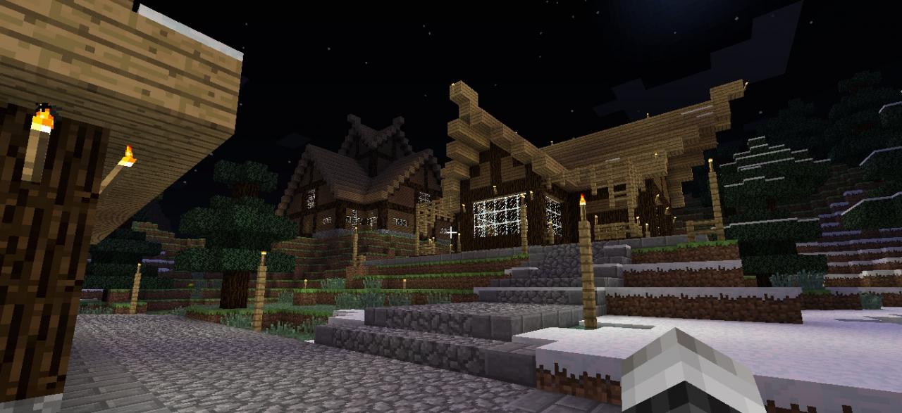 Viking Style Town Minecraft Map