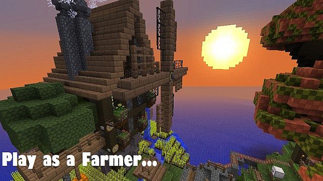 City of the Floating Farm Minecraft Map