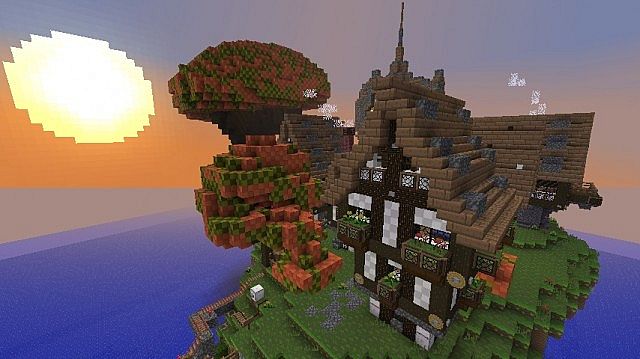 City of the Floating Farm Minecraft Map