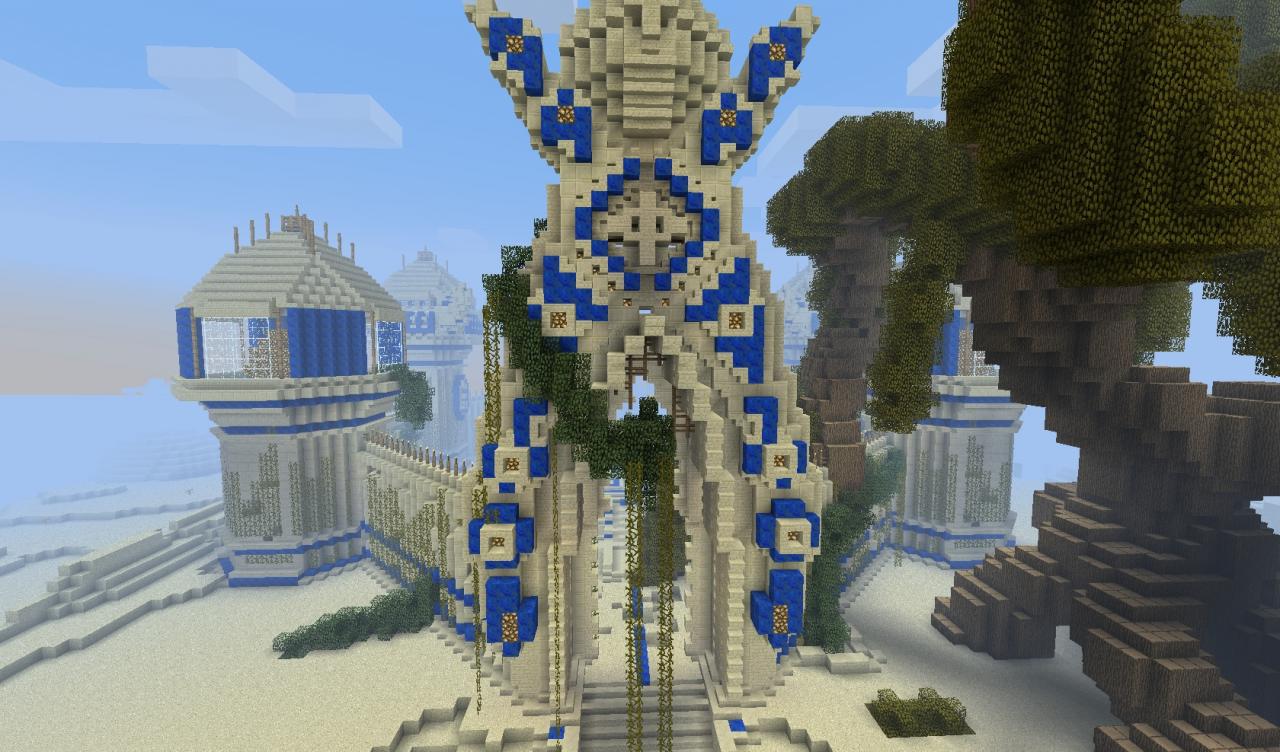 Sand Temple Arena Minecraft Map