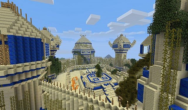 Sand Temple Arena Minecraft Map